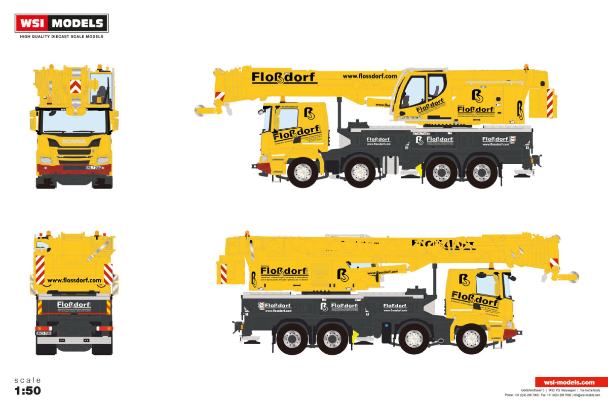 Floßdorf; SCANIA P LOW CP20 8X4 LIEBHERR | WSI Models